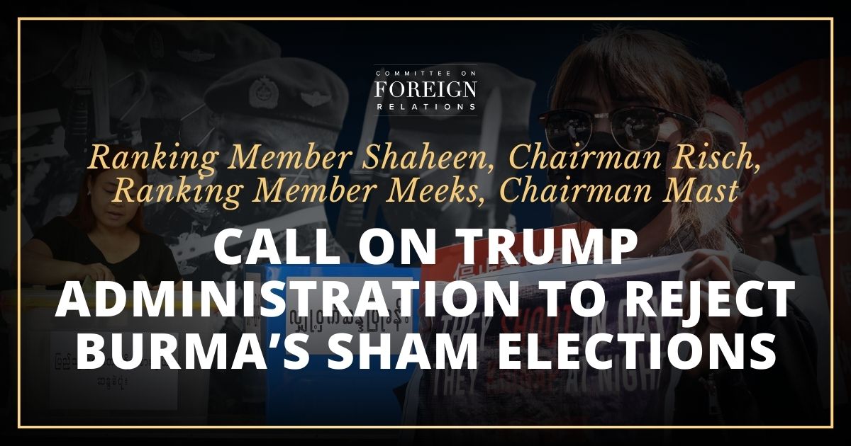 [2025-11-26] Ranking Member Shaheen, Risch, Meeks, Mast Call on Trump...