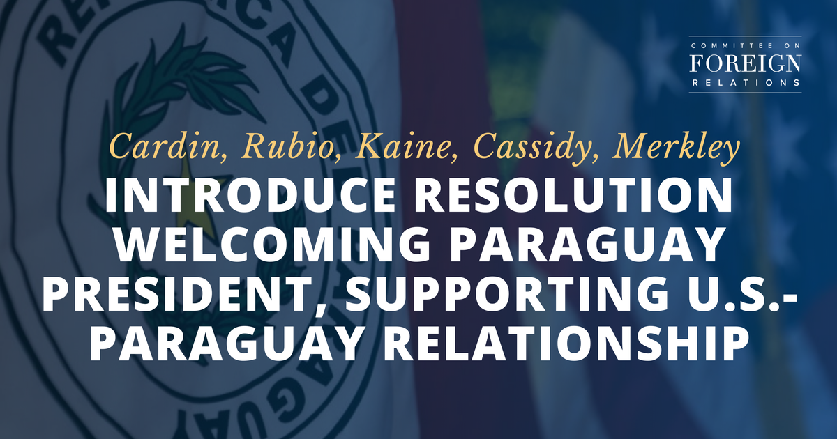 [2024-05-14] Cardin, Rubio, Kaine, Cassidy, Merkley Introduce...